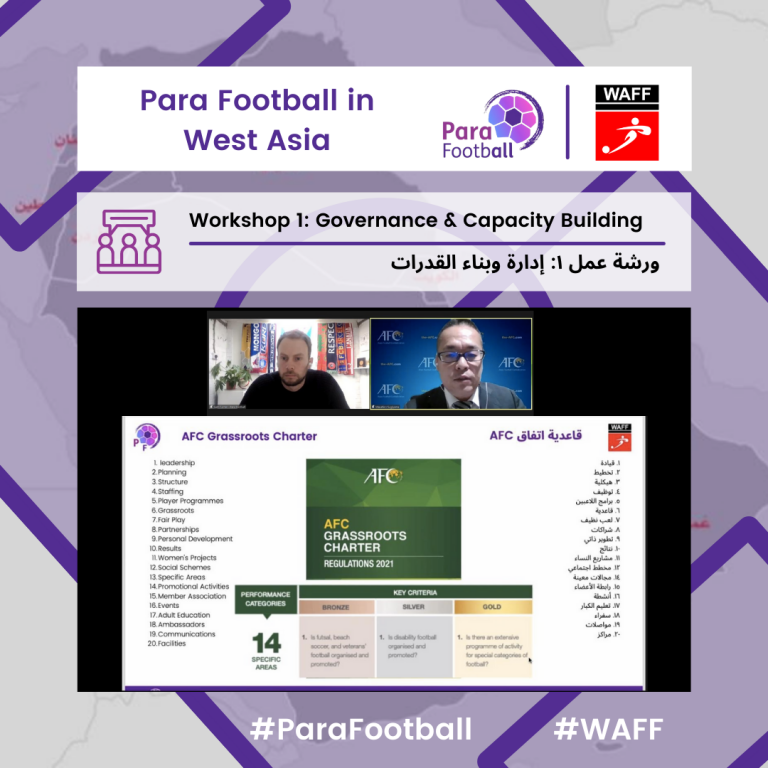 Together for Para Football in West Asia | Para Football